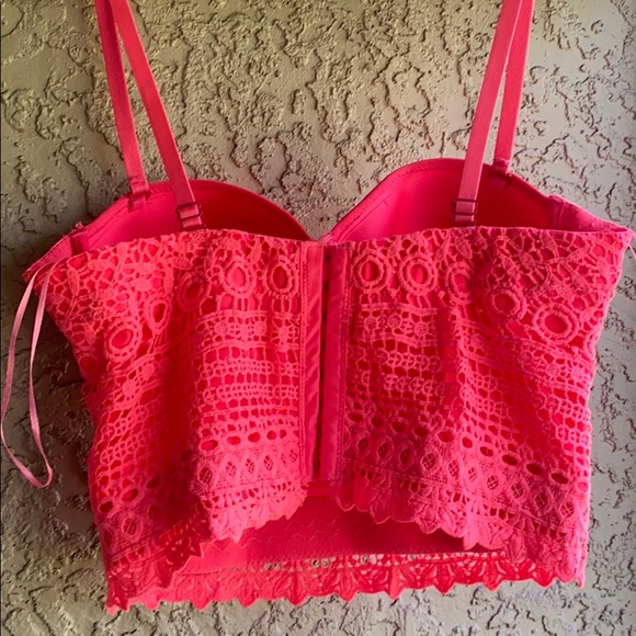 Tops | Neon Pink Corset | Poshmark